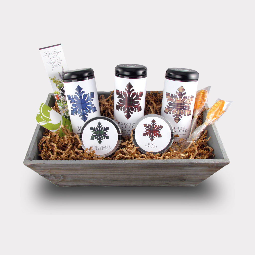 Large Snowflake Tea Gift Basket | The Tea Can Company