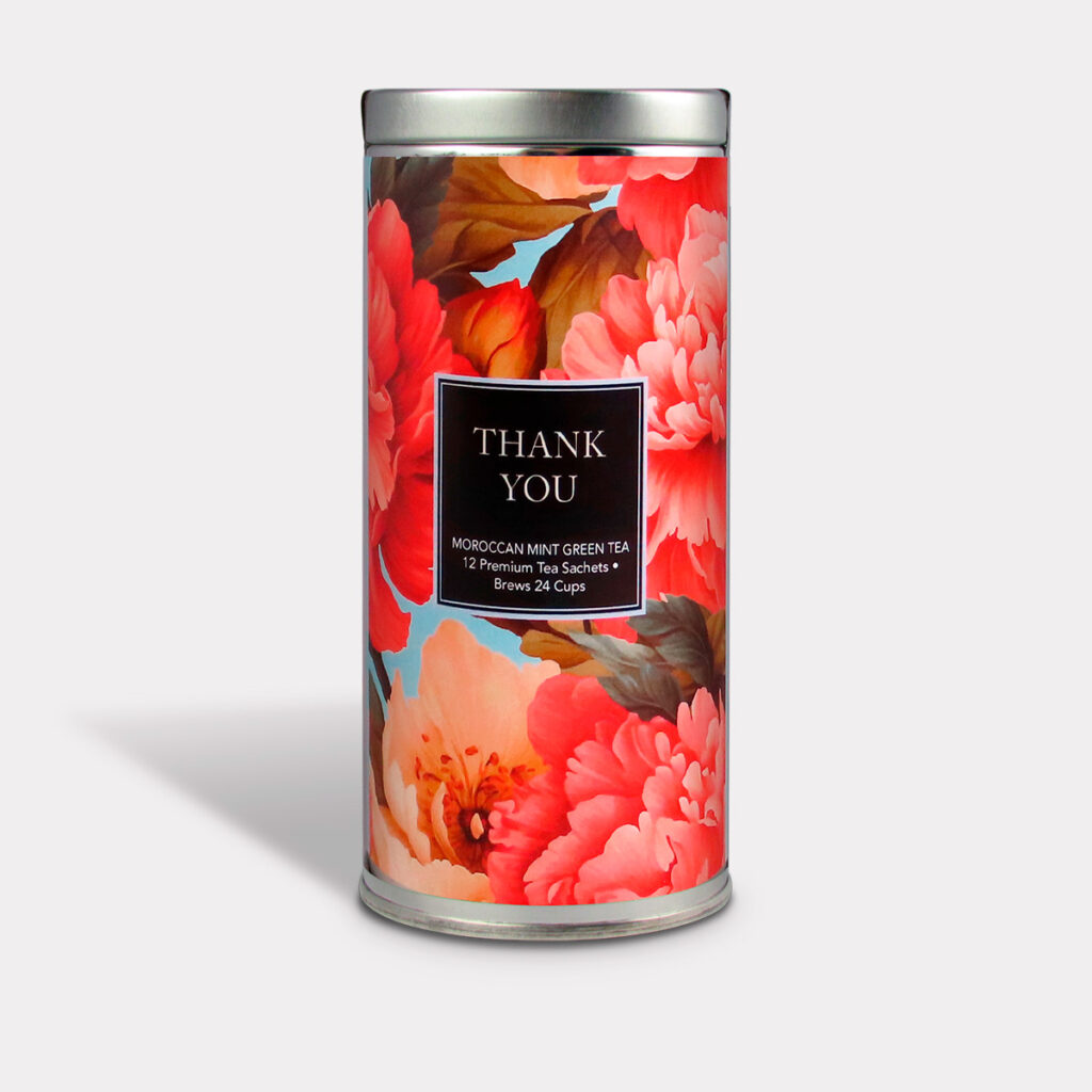 Thank You Floral Moroccan Mint Green Tea | The Tea Can Company