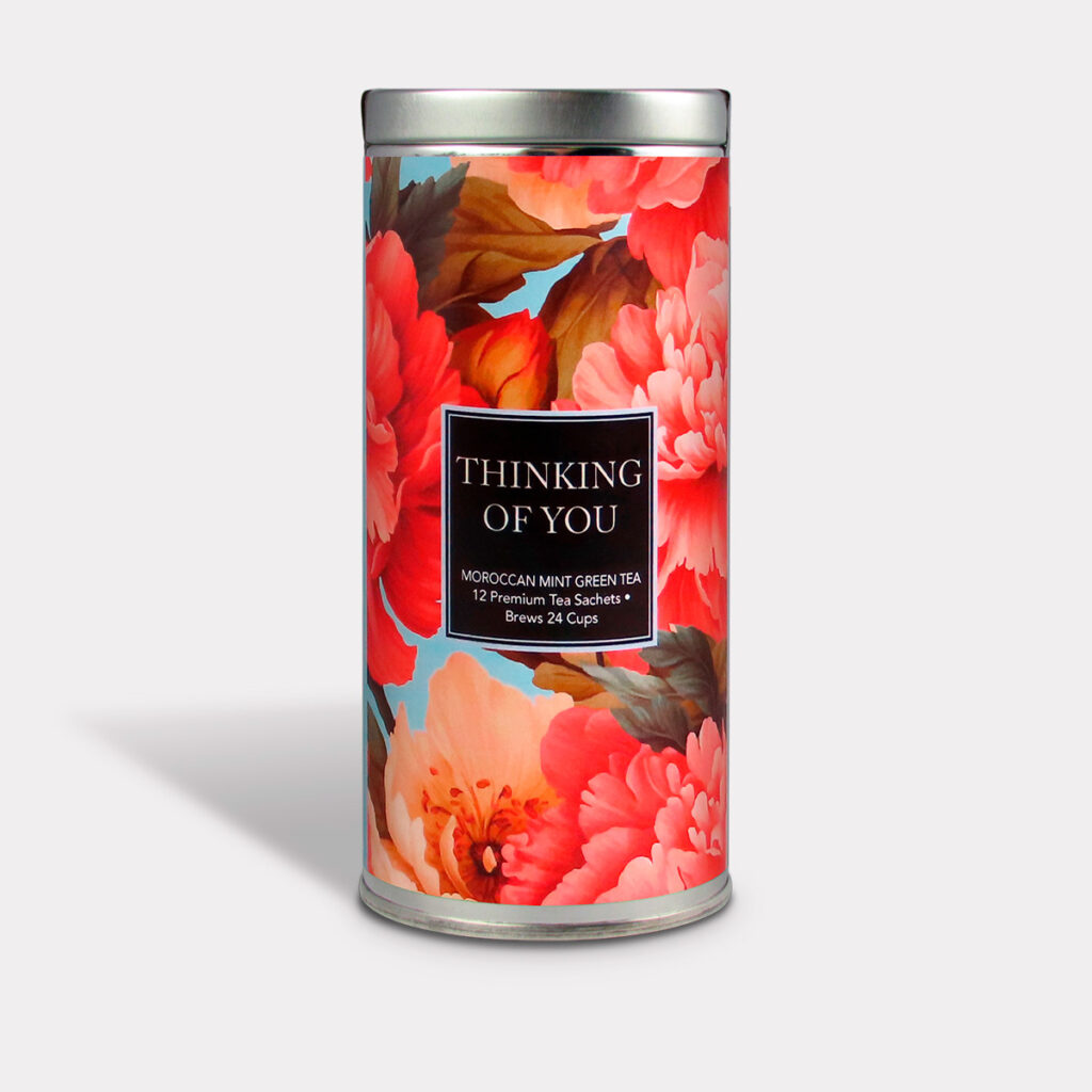 Thinking of You Floral Moroccan Mint Green Tea | The Tea Can Company